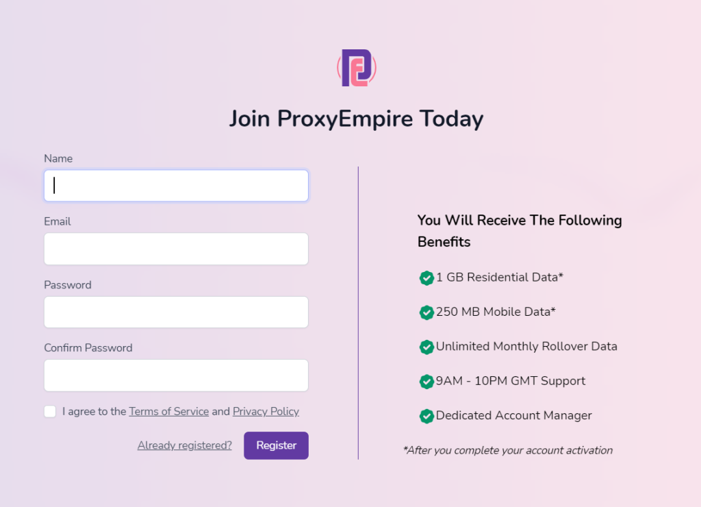 How To Set Up Your Trial With ProxyEmpire - ProxyEmpire